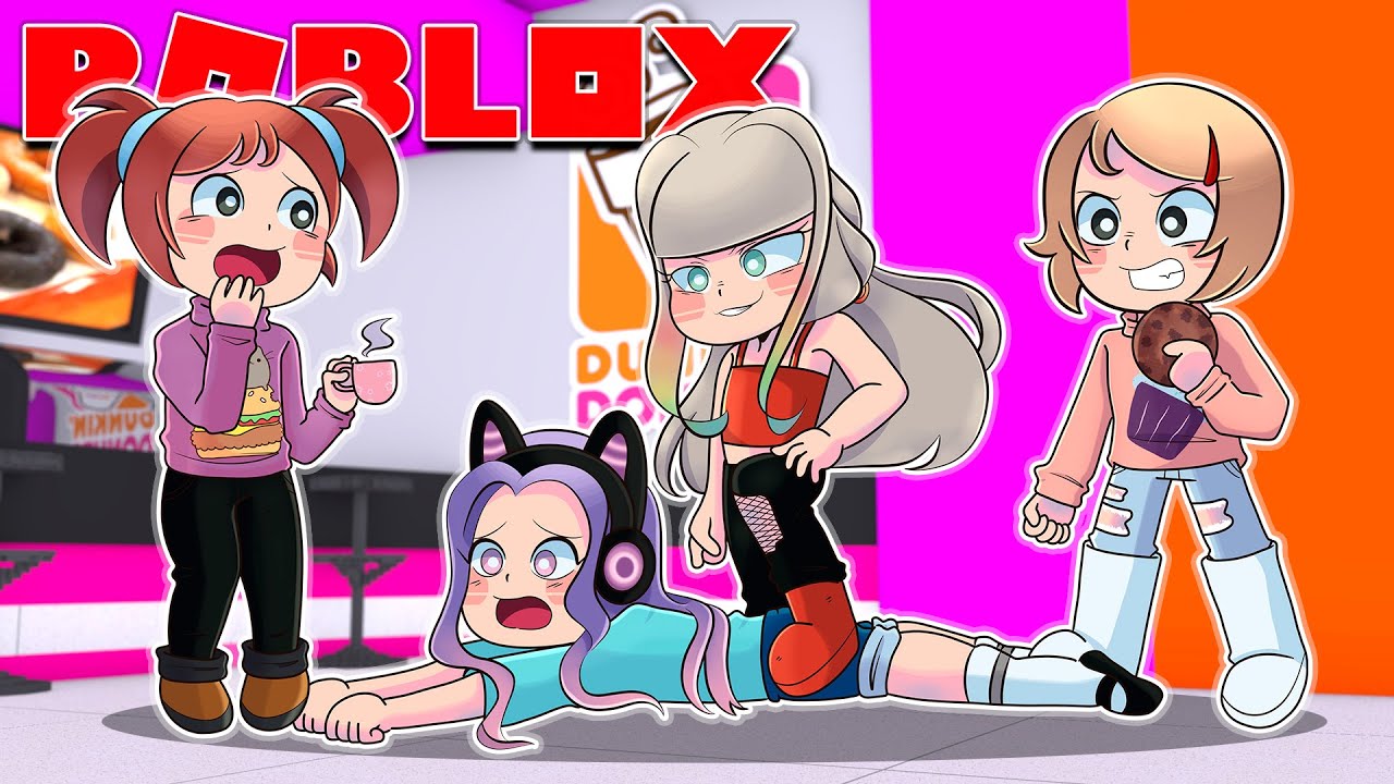 Drama At Dunkin' Donuts In Roblox Bloxburg! - YouTube