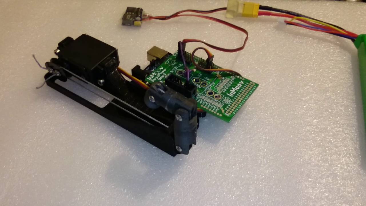 InMoov Finger_starter kit with a advanced servo pulley. - YouTube