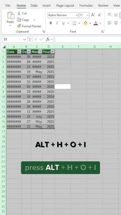 Stop Adjusting Column Widths Manually! Use AutoFit in Excel! - YouTube