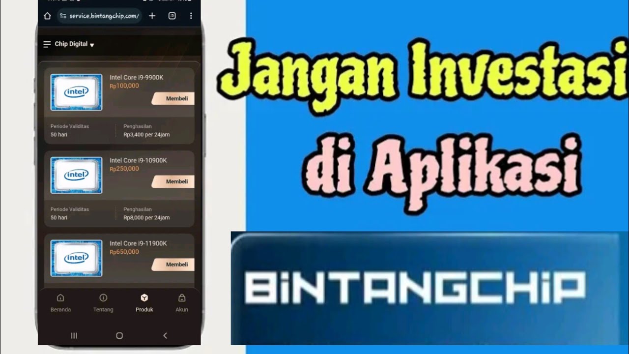 Jangan Investasi di Aplikasi BintangChip, Fakta Sebenarnya Investasi ...