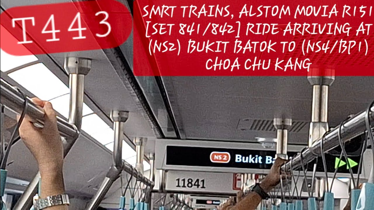 [10th R151 to Debut] SMRT TRAINS, Alstom MOVIA R151 [Set 841/842] ride ...