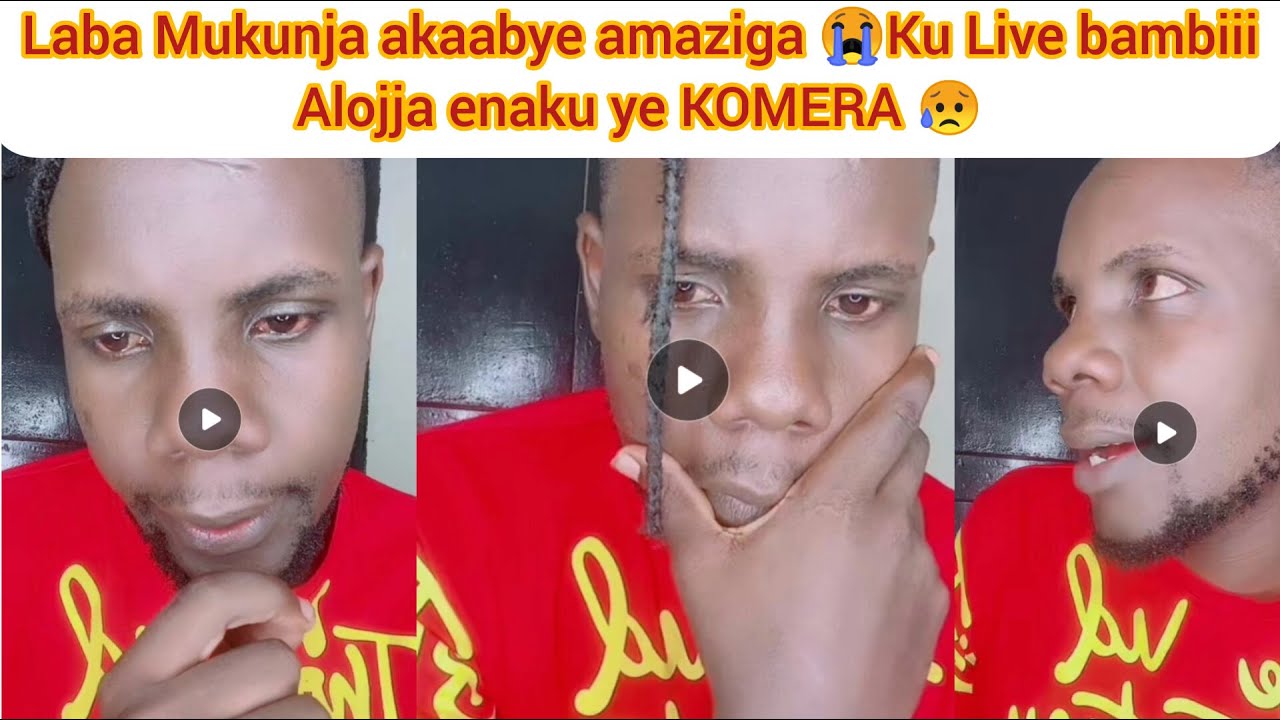 Laba Mukunja akaabye amaziga 😭Ku Live bambiii nga anyumya Embeera ye ...