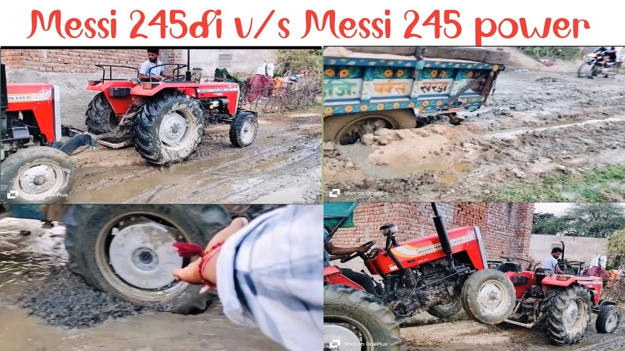 Messi 245 फंसा कीचड़ me 4.tractors se bhi nhi nikalti trolli 😄😄😄🙏,@Amar ...