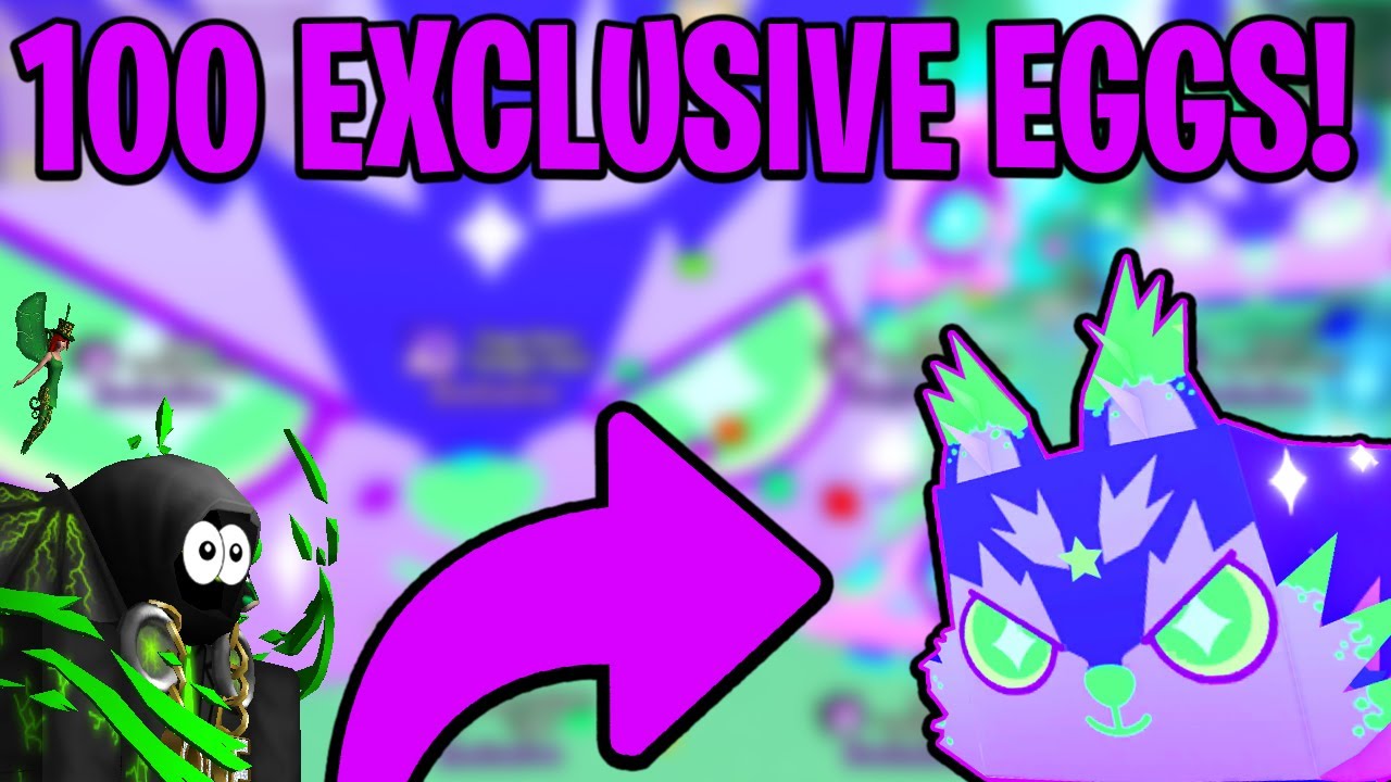 🤑 100 Exclusive Eggs -- HUGE HUNTING! 🤑 Pet Simulator X - YouTube