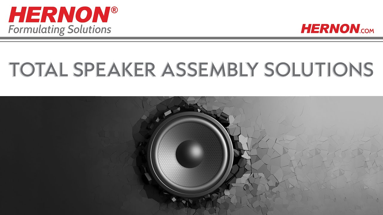 Adhesives and Dispensing Applications For Speaker Assembly - YouTube