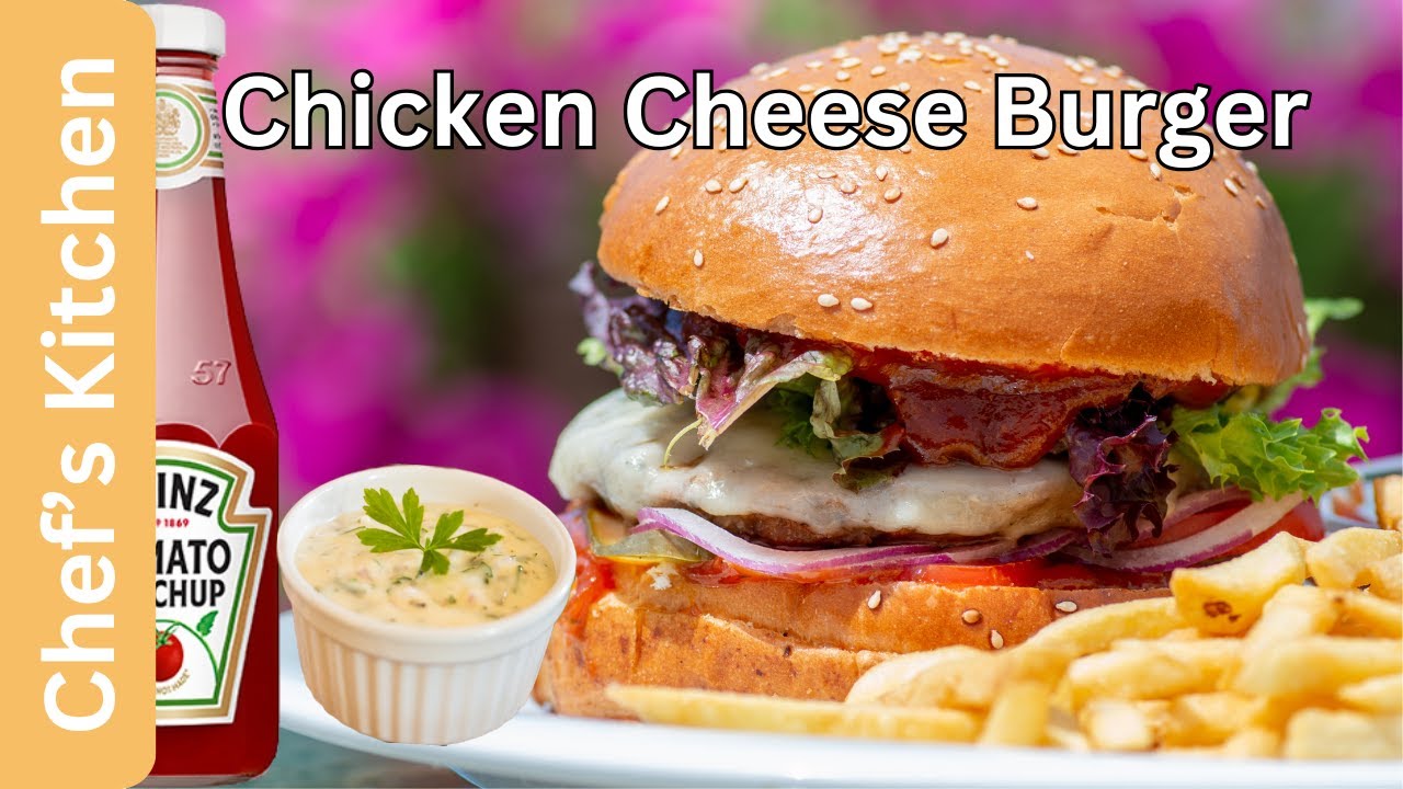 Chicken Cheese Burger, #chefspecial Original and authentic Recipe - YouTube
