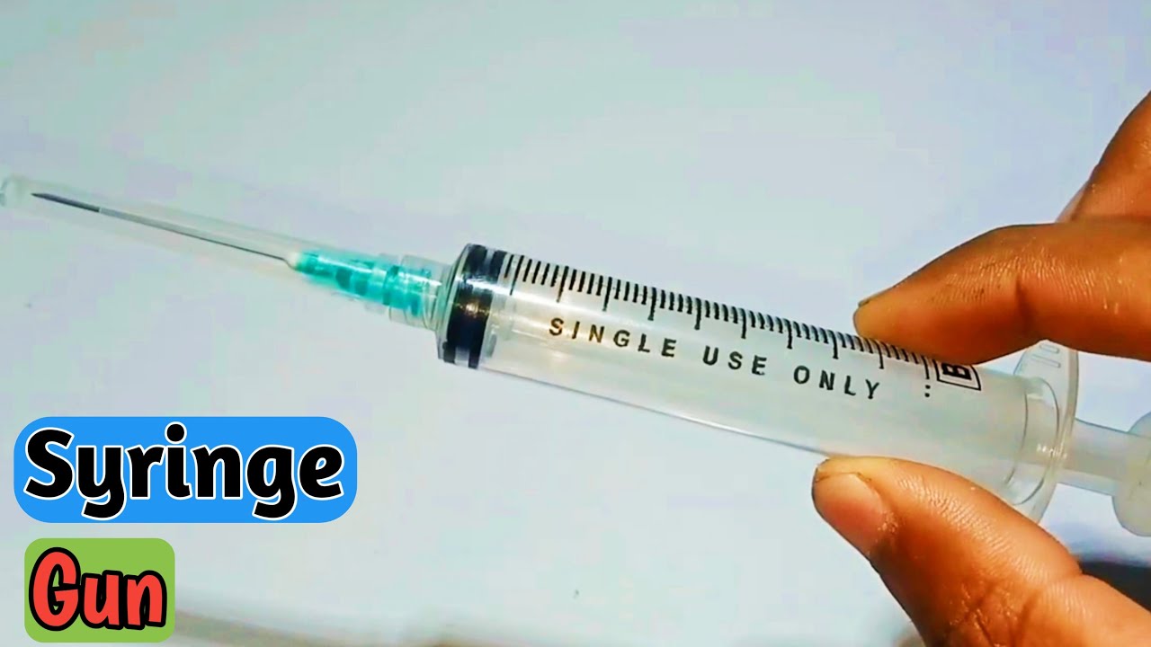How to make Syringe Gun Easy gun - YouTube