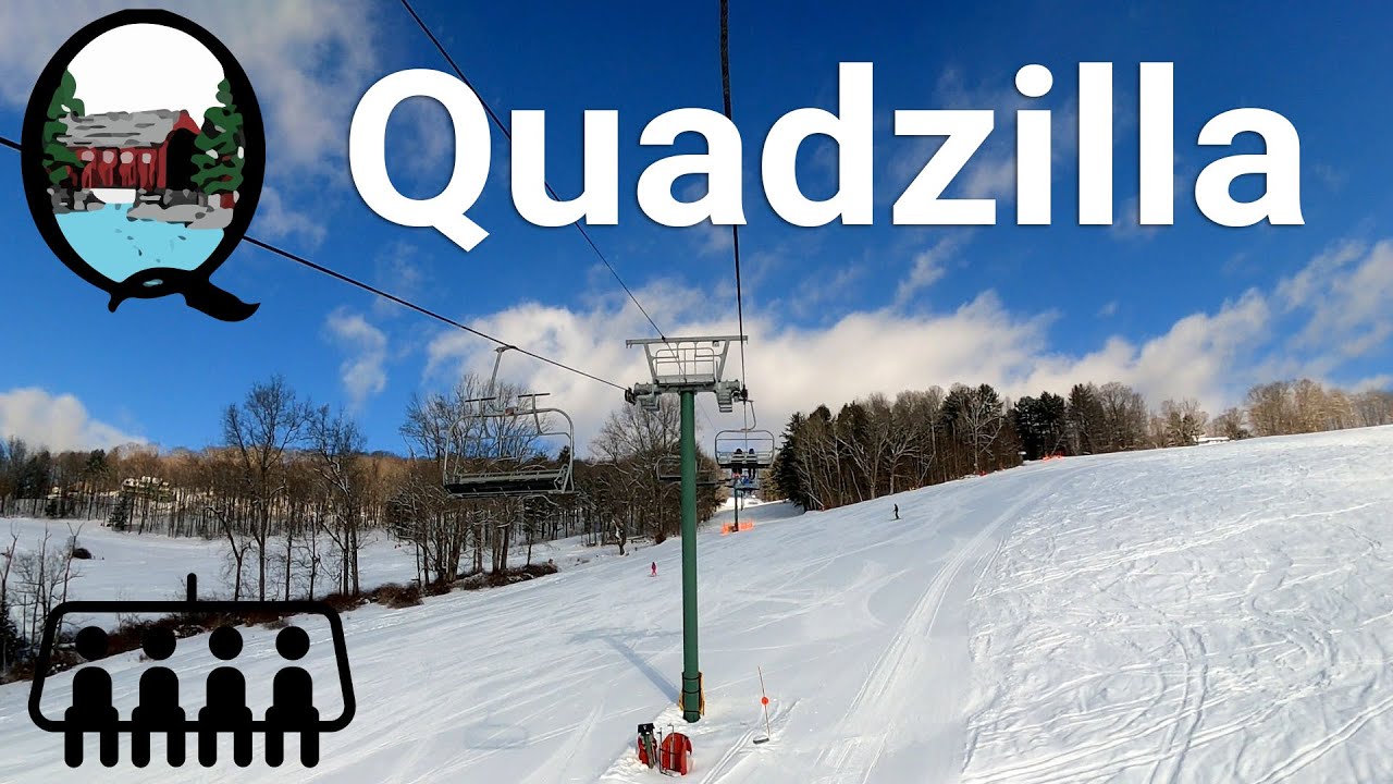 Ski Quechee - The "Quadzilla" Quad - YouTube