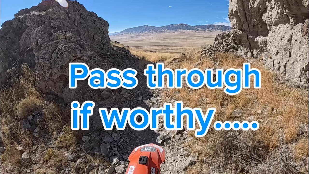 Riding through interesting rock formations on fun trails... - YouTube