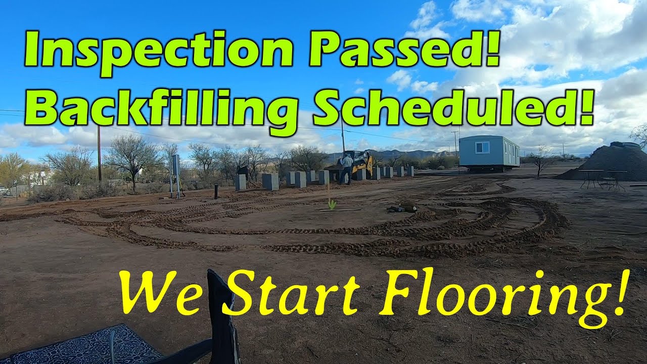#186 MH Inspection Passed, Time to Backfill!! Start Flooring! Skoolie ...