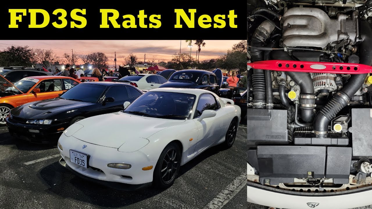 RX7 FD3S Sequential Turbo vacuum Rats Nest and Fuel Injector ...
