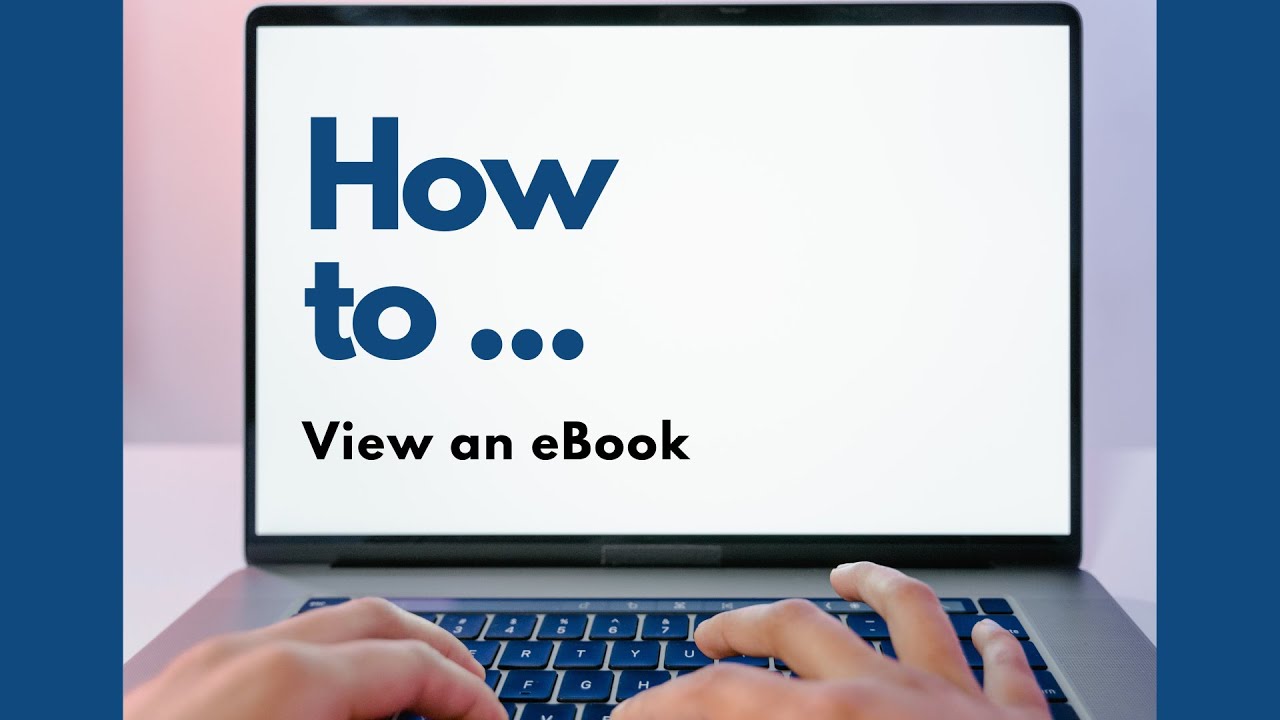 How to View an eBook - YouTube