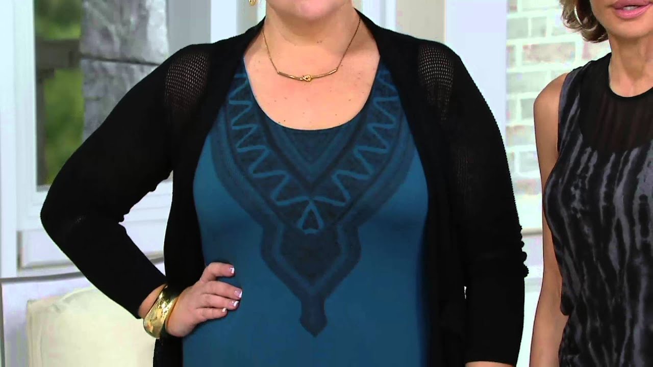 Lisa Rinna Collection Sleeveless Printed Knit Maxi Dress on QVC - YouTube