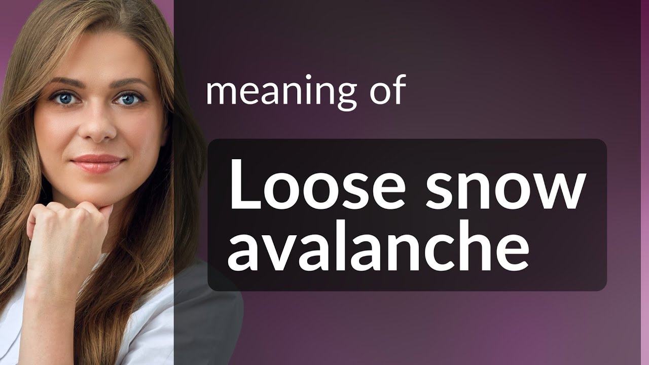Understanding "Loose Snow Avalanche" - YouTube