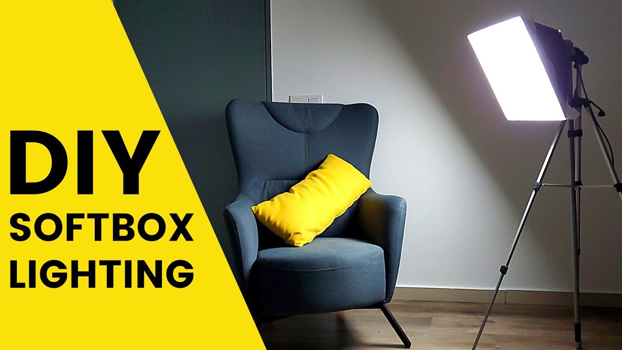DIY SOFTBOX LIGHT AT HOME FOR NEW YOUTUBE CHANNEL: How to Make ...