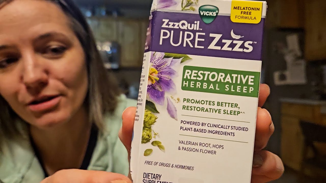 Review for ZzzQuil PURE Zzzs Restorative Herbal Sleep, Tablets - YouTube