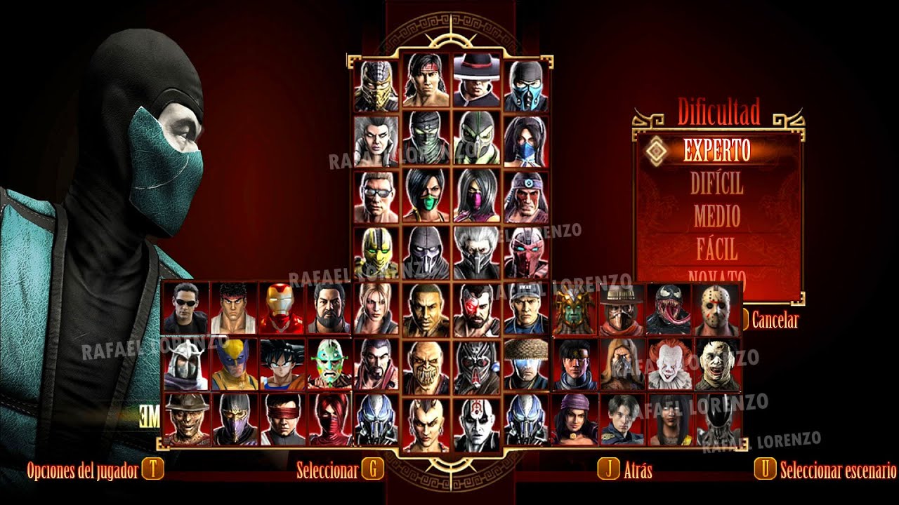 Mortal Kombat 9 - KLASSIC NINJA MKX CHAMELEON Skin MOD DLC MK9 and more ...