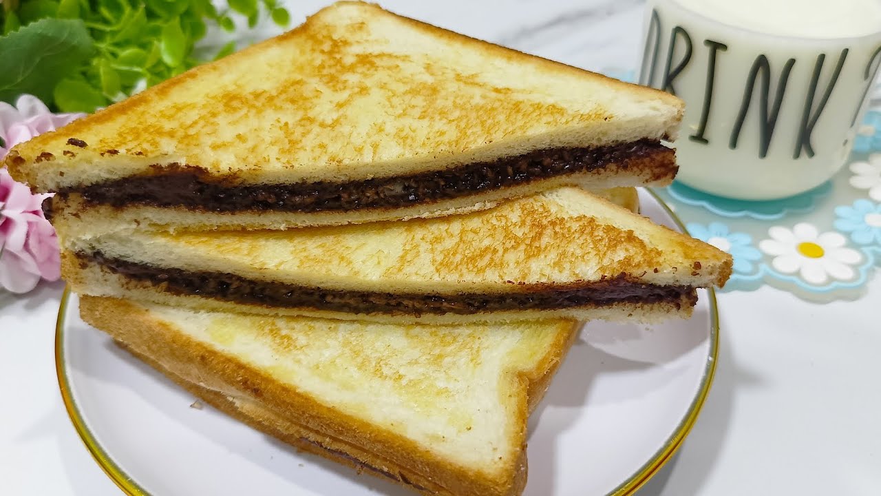Menu Sarapan ROTI TAWAR ISI COKLAT KEJU - YouTube