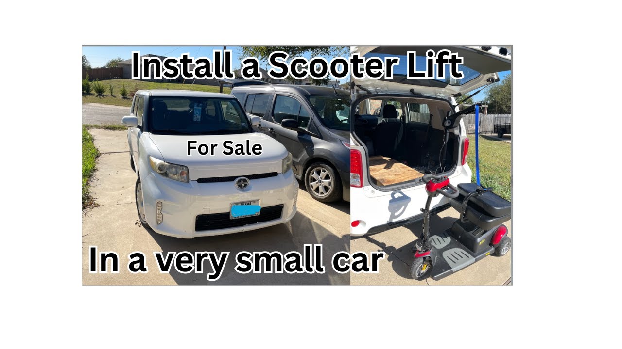 Scooter lift in Scion XB. Harmar AL-055-12 Review. - YouTube