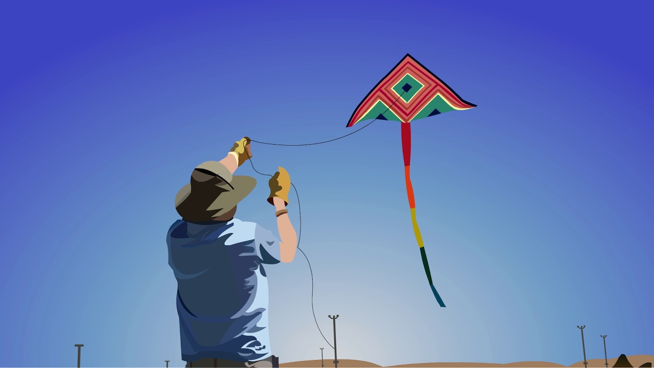 Kite animation - YouTube