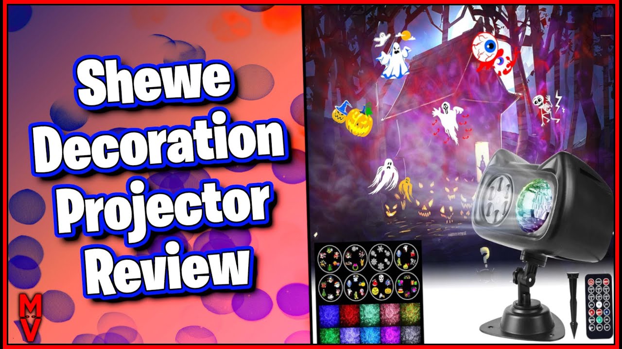Shewe Decoration Projector Review | Halloween Christmas Birthday ...