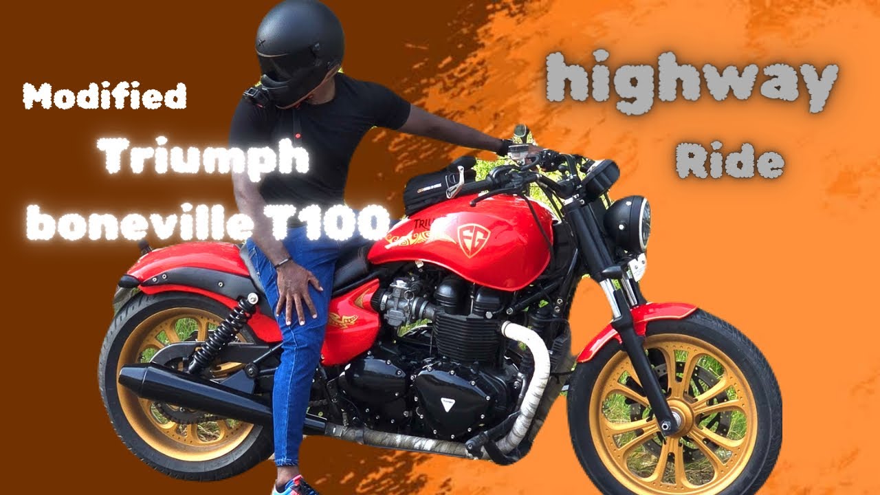 Modified Bike Triumph boneville T100 |Highway Ride|Cruiser Bike|Best ...