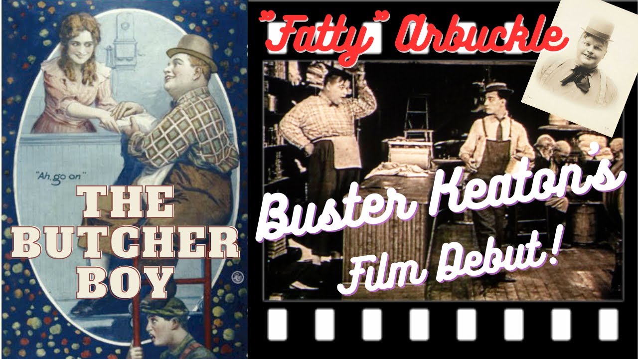 The Butcher Boy (1917) Roscoe "Fatty" Arbuckle and Buster Keaton Full ...
