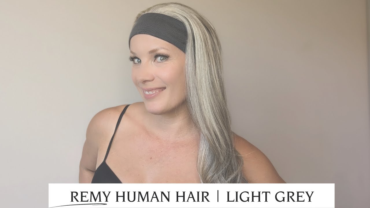 Remy Human Hair | Light Grey - YouTube