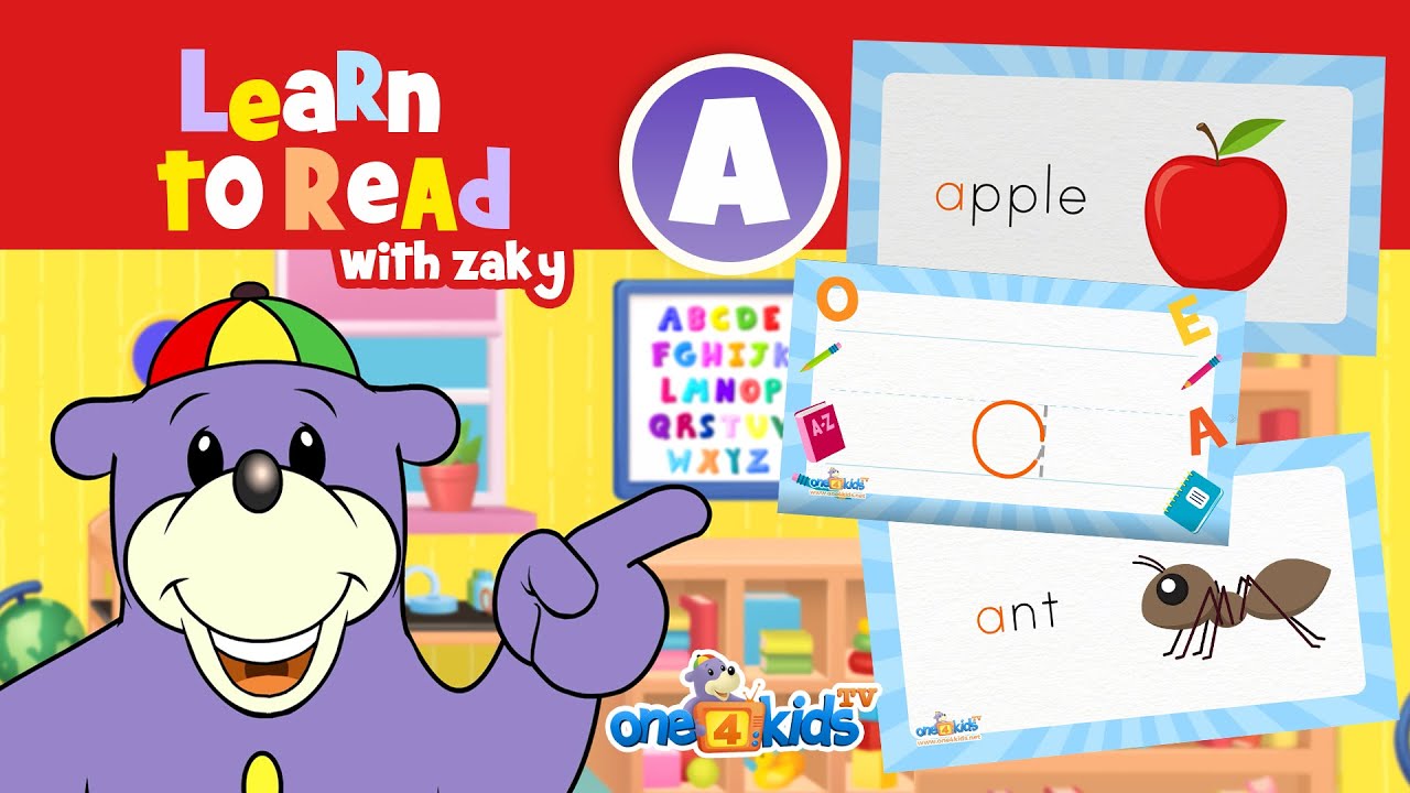 Learn to Read with Zaky - Letter A - YouTube