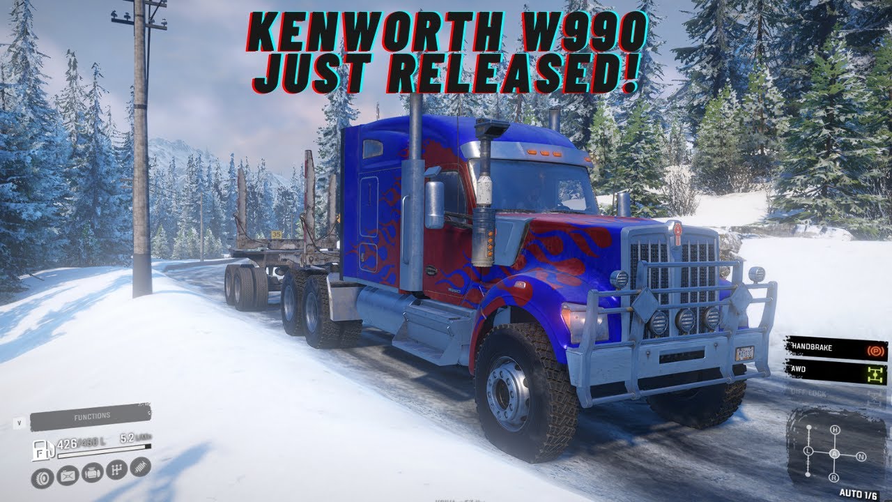 SnowRunner Mod Development: 2020 KENWORTH W990 - THE ULTIMATE BIG RIG ...