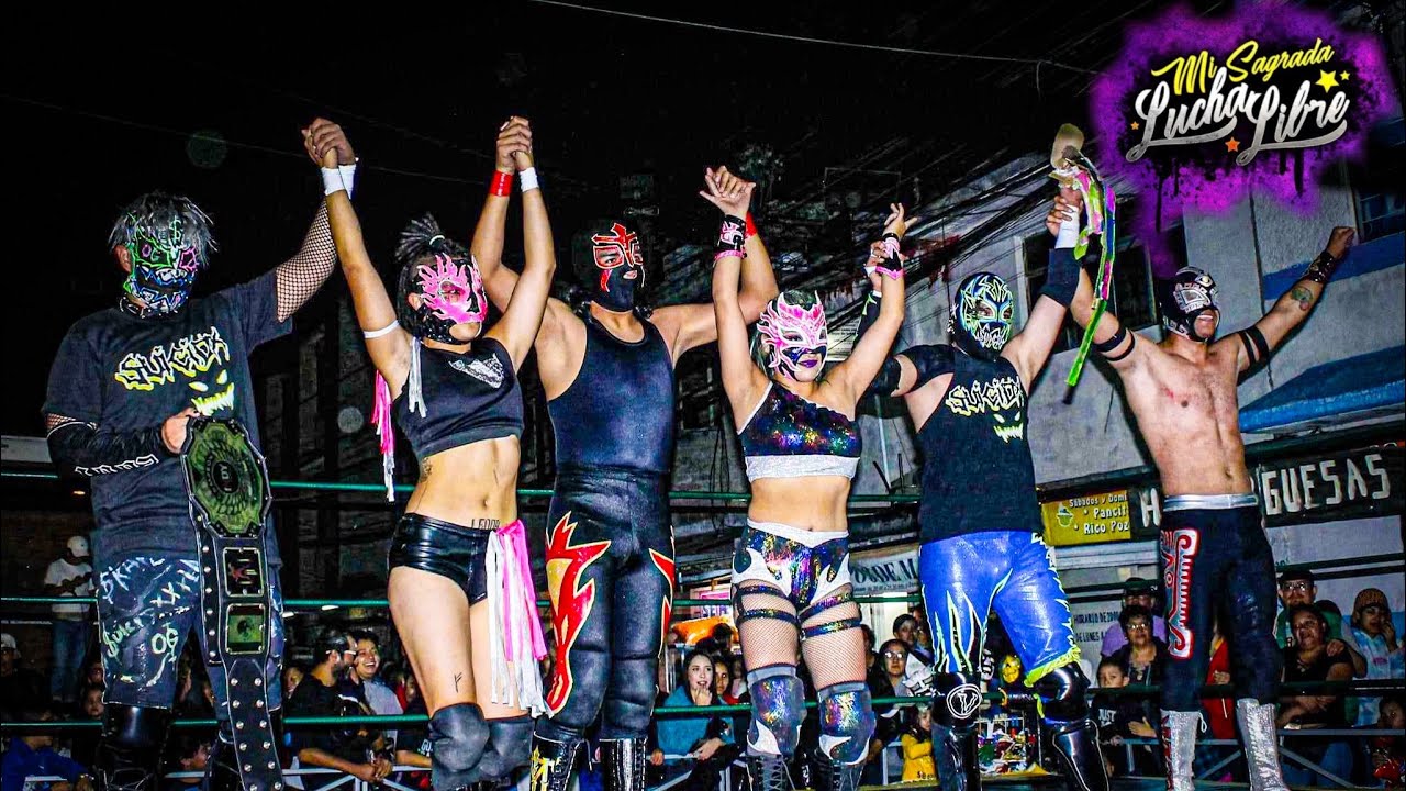 Skayler, Visionario VS Orgullo, Mortem VS Candela Reyna Marina - Mi Sagrada Lucha Libre 2023 ...