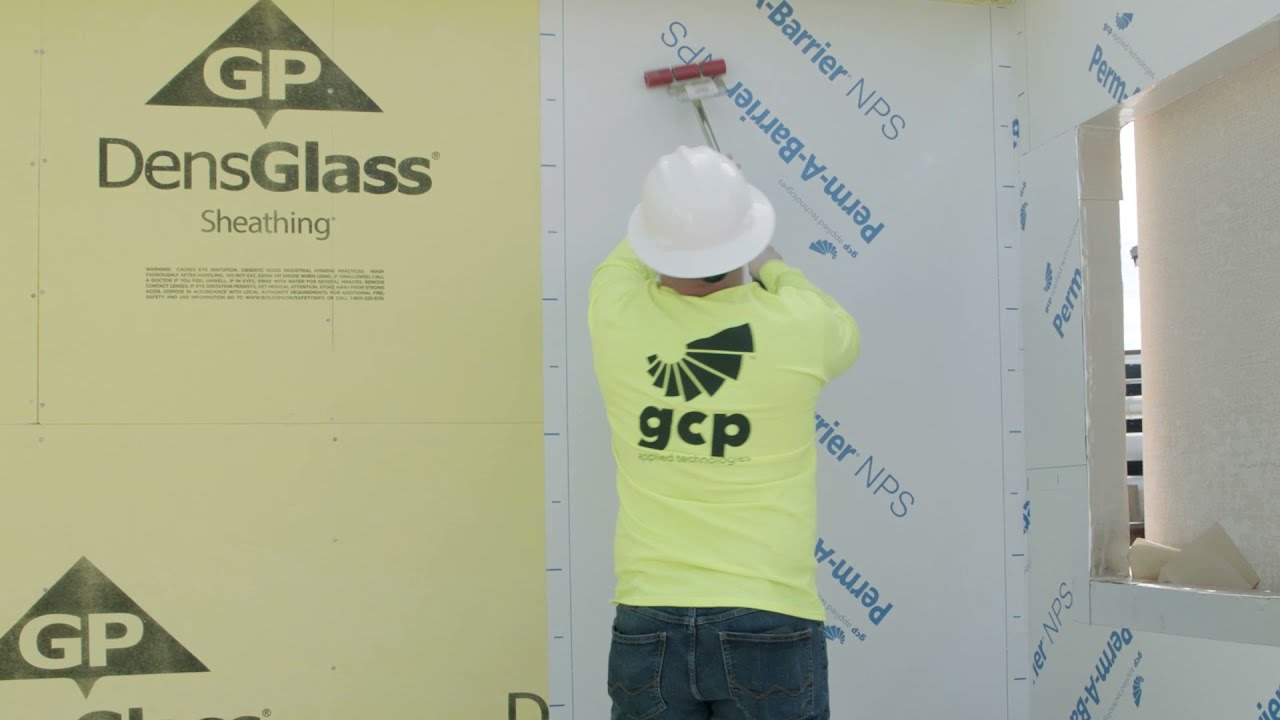 PERM-A-BARRIER® NPS Primerless Impermeable Sheet Air Barrier - YouTube