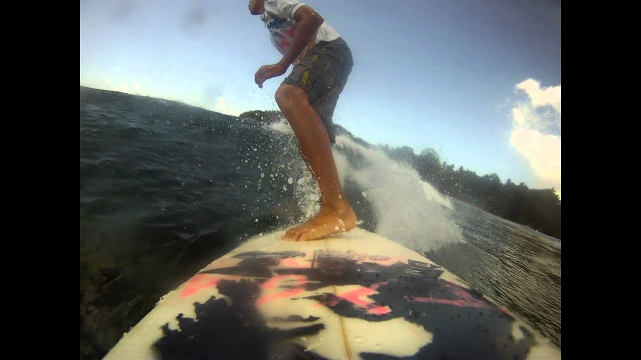 surfing with gopro - YouTube