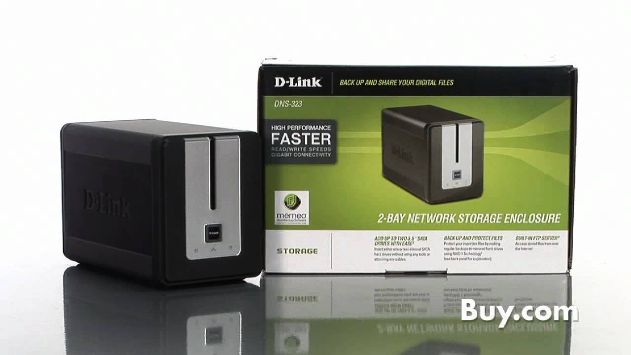 D-Link DNS-323 2-Bay Network Storage Enclosure - YouTube