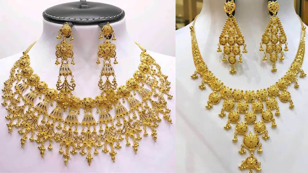 Latest Beautiful Gold Necklace Designs | 24k Gold Necklace Design for ...