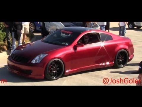 Custom Infiniti G35 & Nissan GTR's - Lowered, Black, Tuned - YouTube