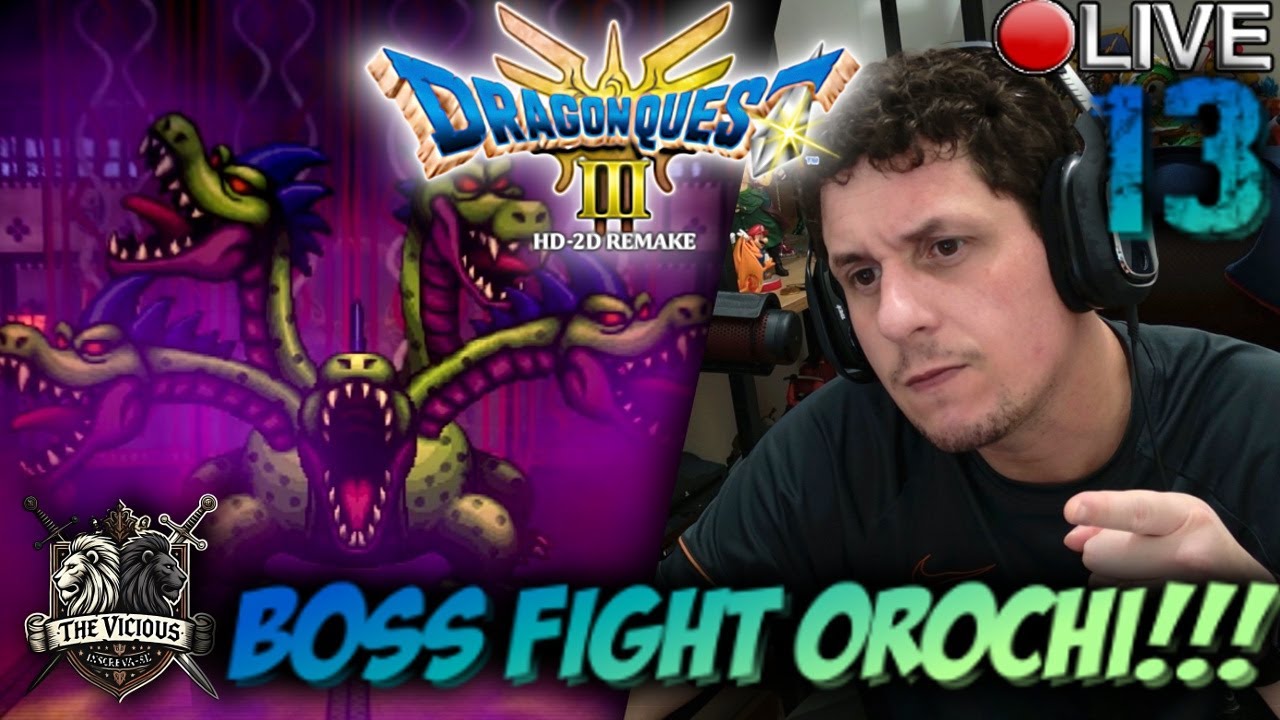 🔴 BOSS FIGHT ÉPICOOOOO!!! OROCHI!!! | DRAGON QUEST III HD-2D Remake #13 ...