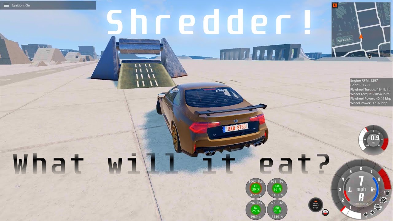Shredder Destruction! - BeamNG - YouTube