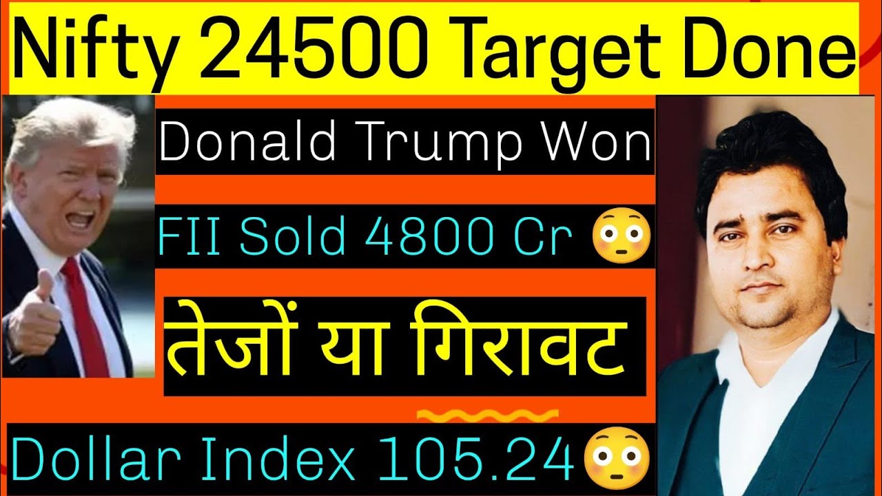 Nifty And Banknifty Prediction Tomorrow 07/11/2024 Dow Jones+1350 Gift ...
