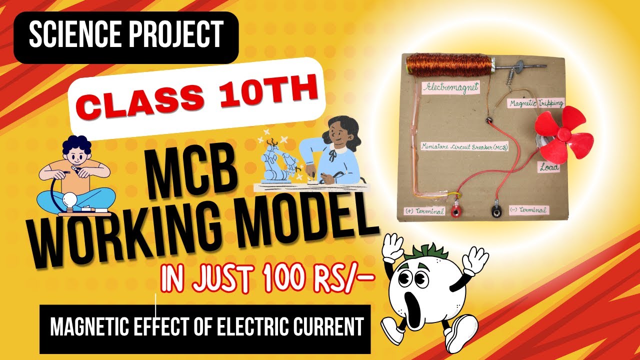 "Simple School Project on MCB | Magnetic Tripping Mechanism | Physics ...