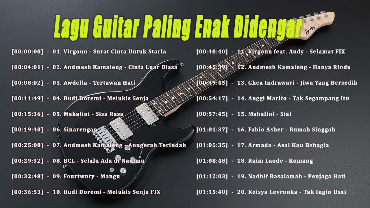 Playlist Lagu Pop Indonesia Instrumental Gitar | Musik Latar Santai ...
