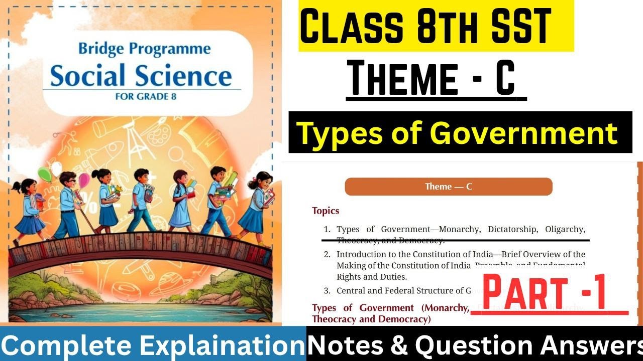 Types of Government | Class 8th Social Science Bridge Programme | Theme ...