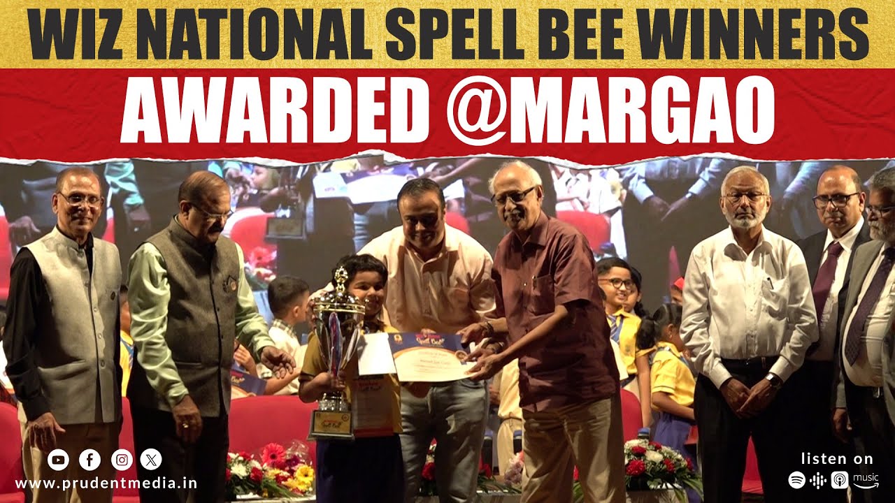 Wiz National Spell Bee Winners Awarded @ Margao - YouTube