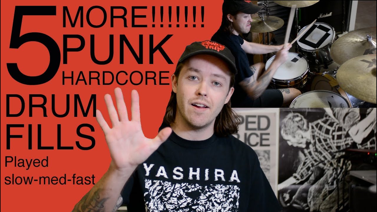 5 More!!! Punk/Hardcore Drum Fills - YouTube