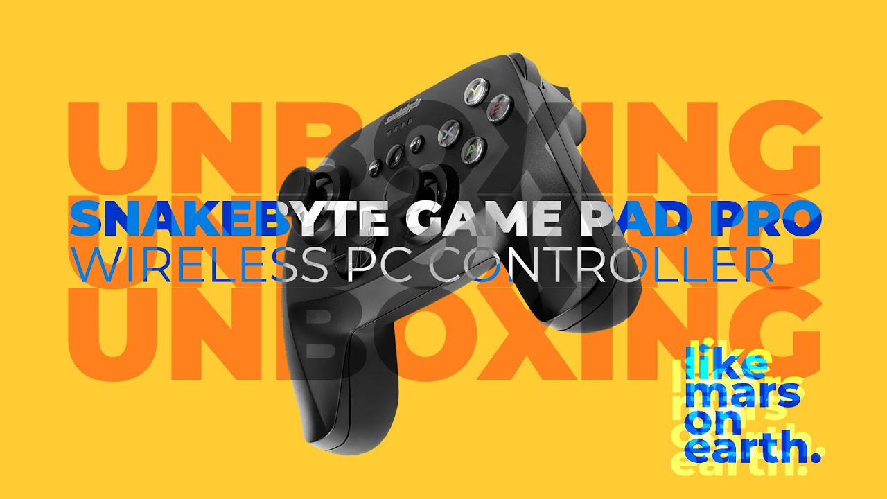 Snakebyte Game Pad Pro Wireless PC Controller | Unboxing - YouTube