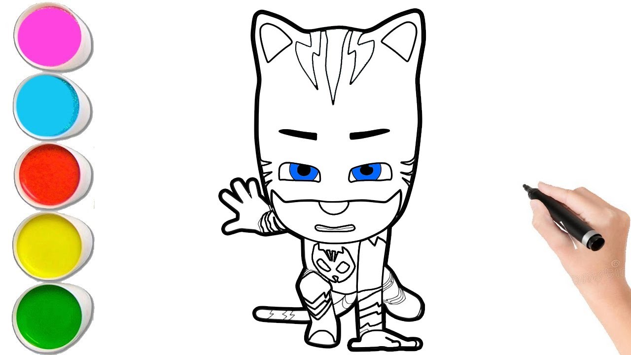 CatBoy Pj Mask Drawing || HOW TO DRAW CATBOY FROM PJ MASK || Pj Mask ...