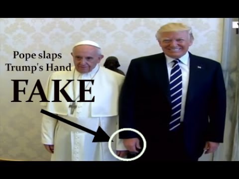 Pope Francis SLAPS Donald Trump's Hand For Touching Him - YouTube