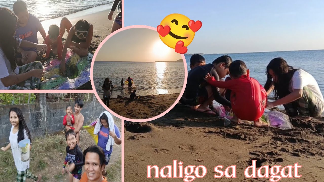 Naligo sa dagat | namusit sila Niño sa subic - YouTube