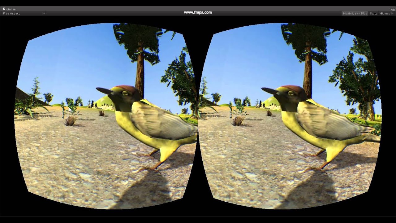 Being a Bird - early Oculus Rift Virtual Reality WIP video - YouTube