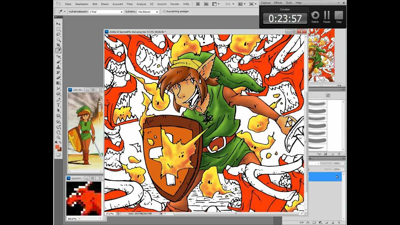 SpeedColouring 2.0 Zelda II - LLL LP Special - YouTube